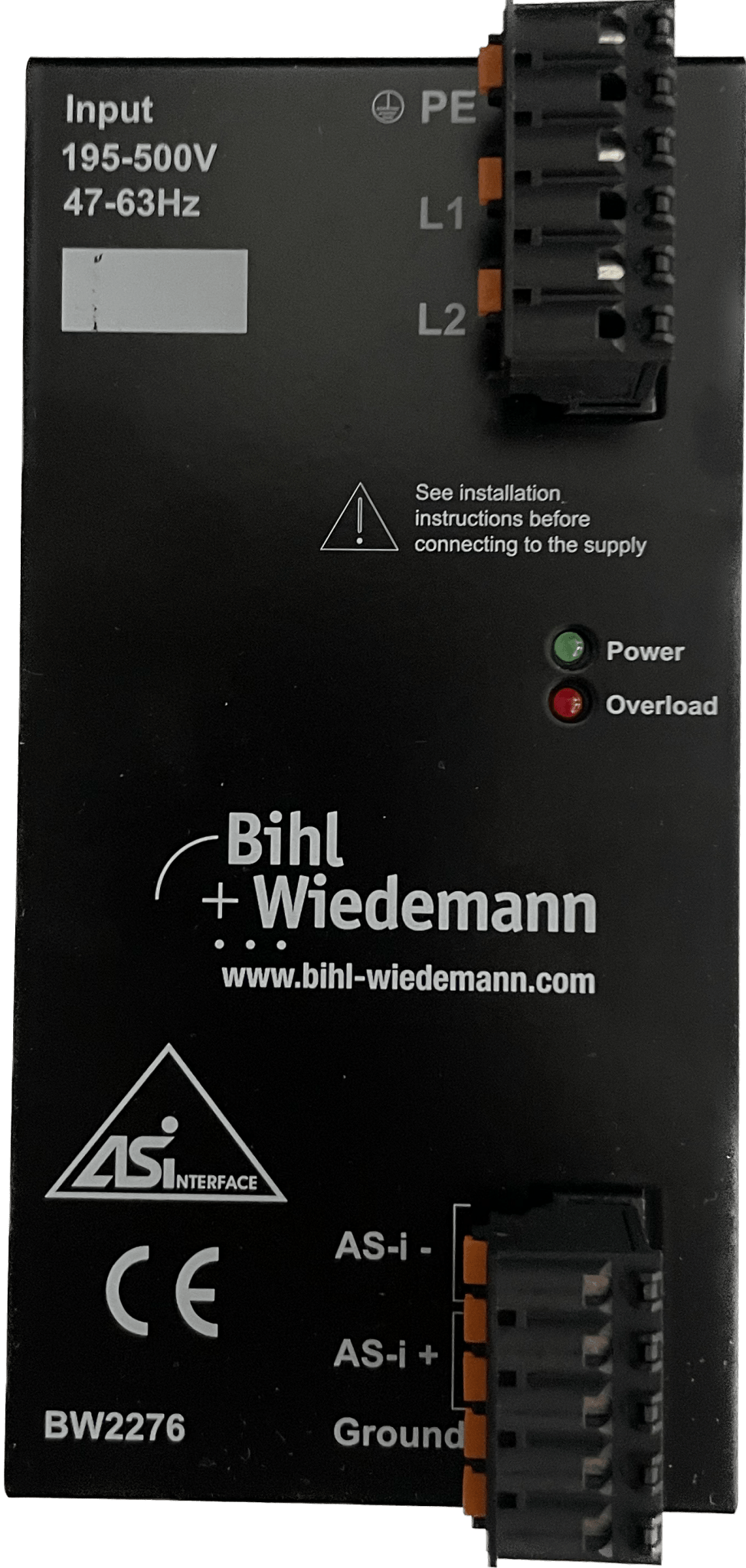 Bihl+Wiedemann ASi Weitbereichsnetzteil 8 A - KLEMA Maschinenhandel