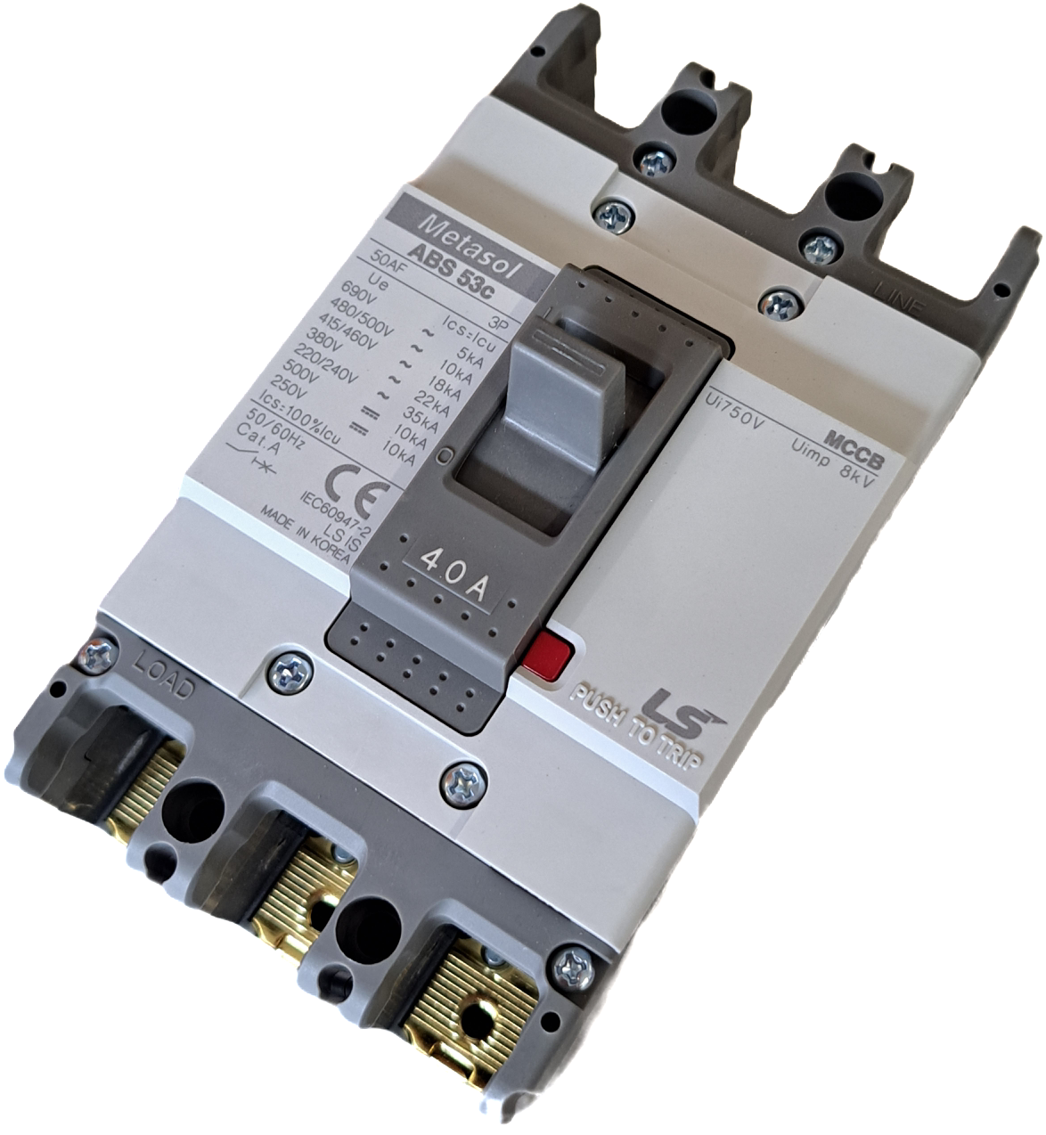 Metasol ABS 53C Kompaktleistungsschalter – Klenk Maschinenhandel