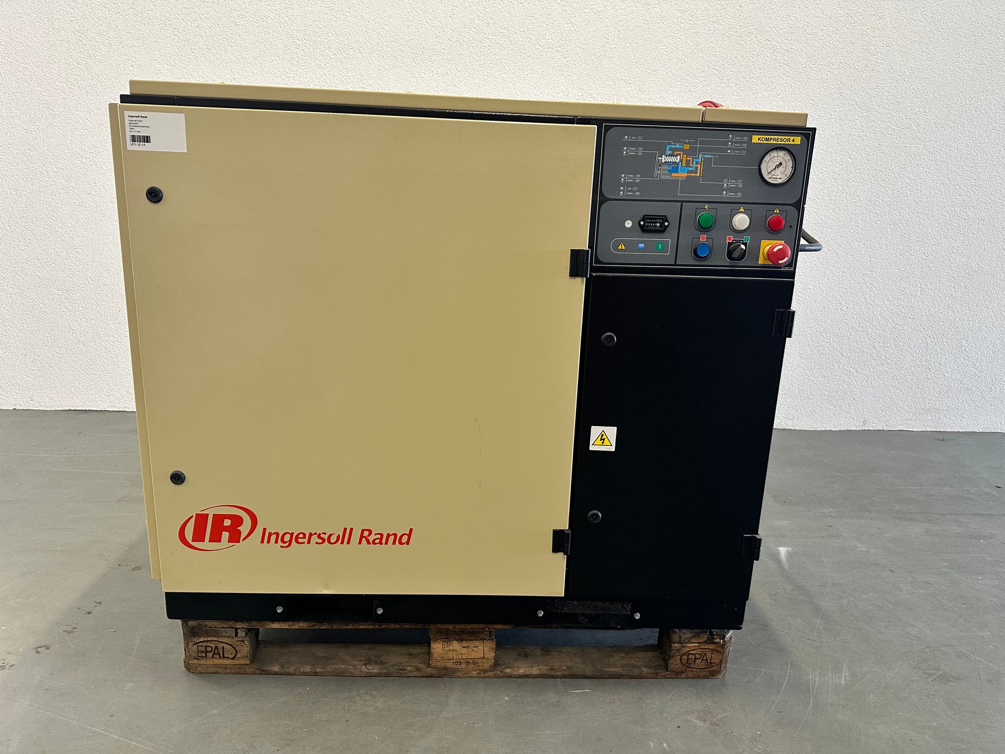 Ingersoll Rand screw compressor UP5-18-14/18kw; 14 Bar - KLEMA ...