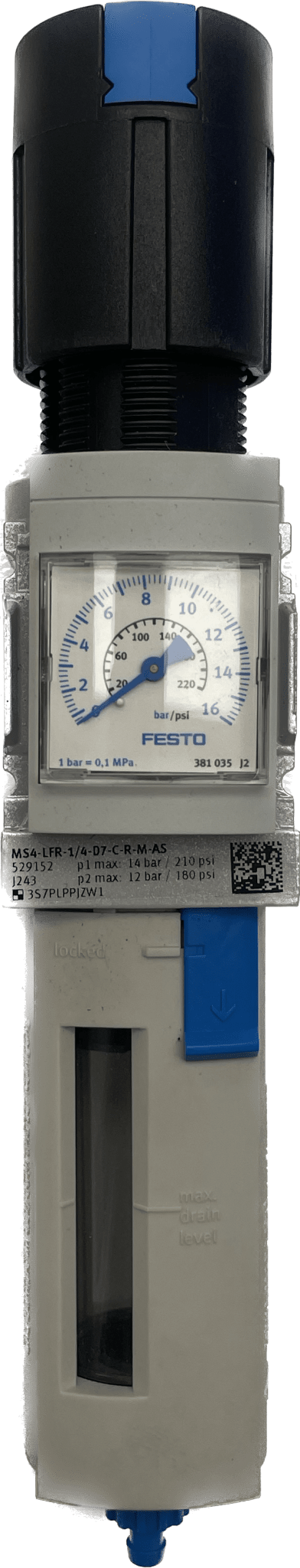 Festo Filter-Regelventil MS4-LFR-1/4-D7-CRM-AS - KLEMA Maschinenhandel