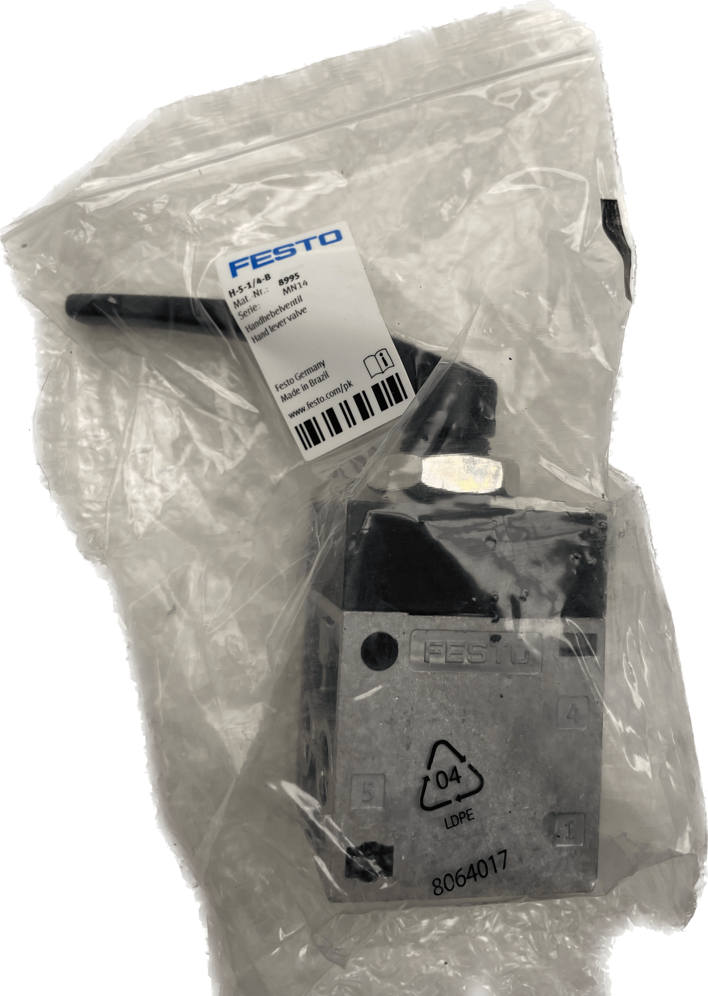 Festo hand lever valve H-5-1/4-B - KLEMA Maschinenhandel