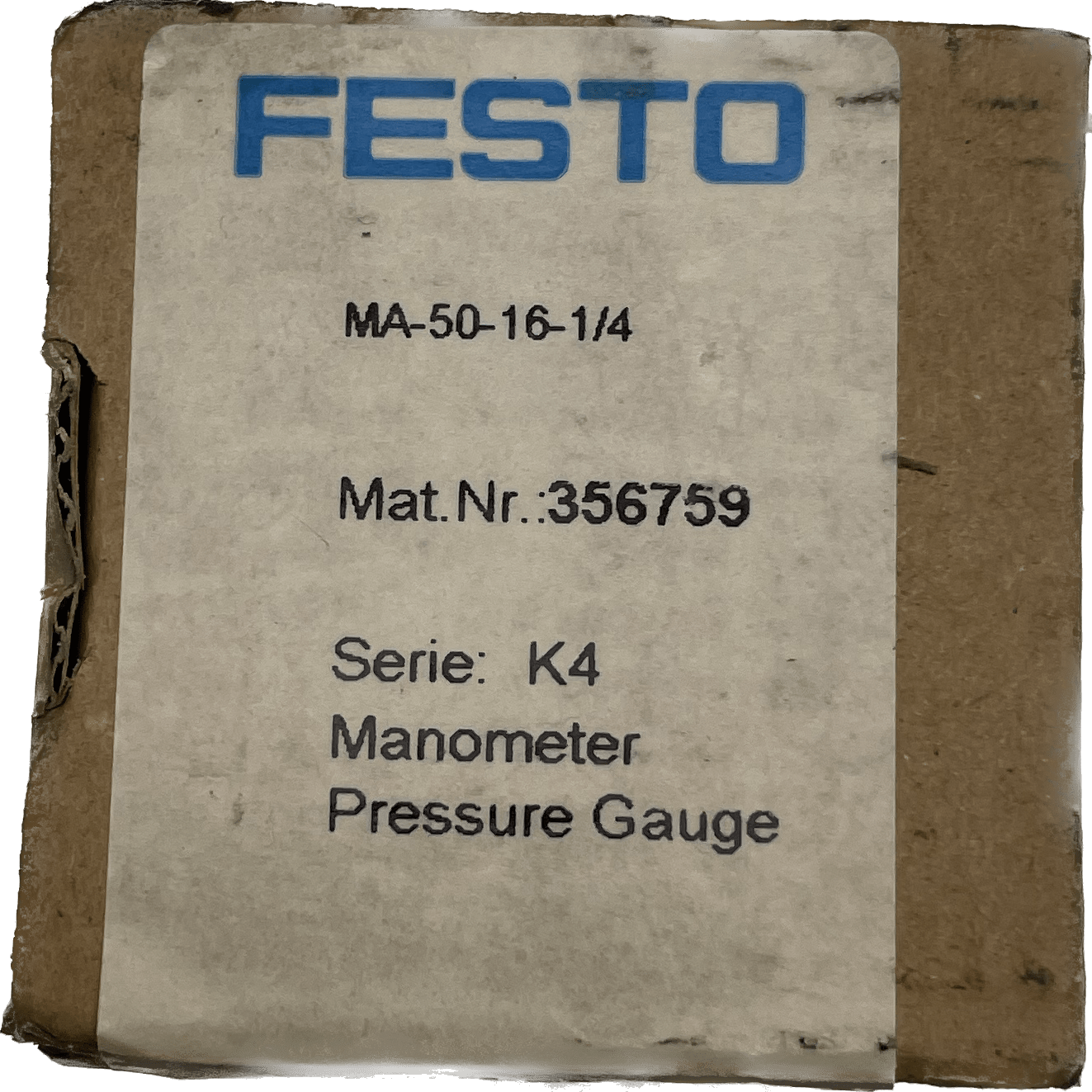 Festo Manometer MA-50-16-1/4 - KLEMA Maschinenhandel