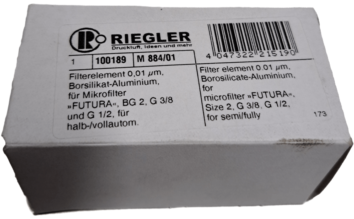 Riegler filter element 0.01 µm 100189 / M884/01 - KLEMA Maschinenhandel