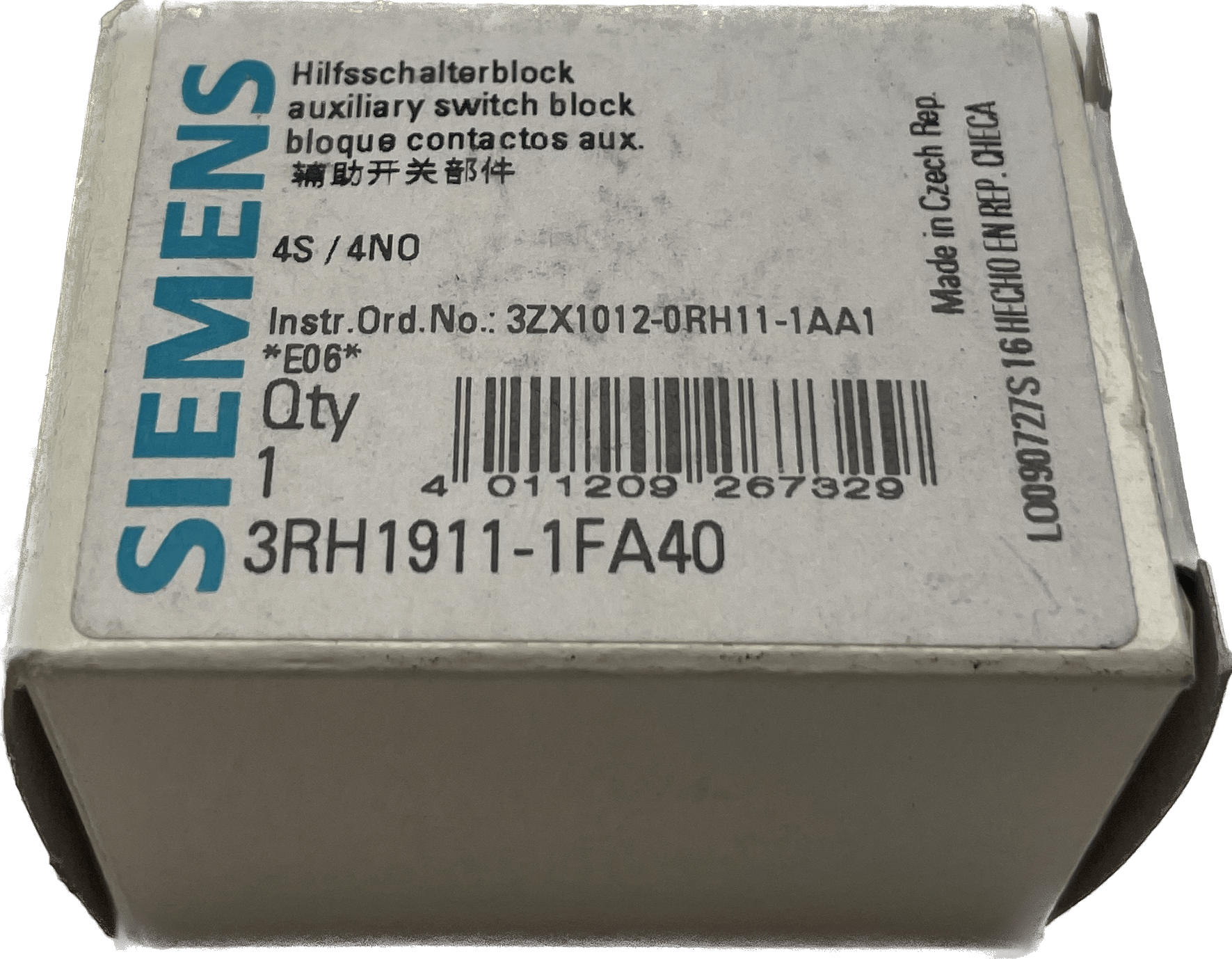 Siemens 3RH1911-1FA40 - KLEMA Maschinenhandel