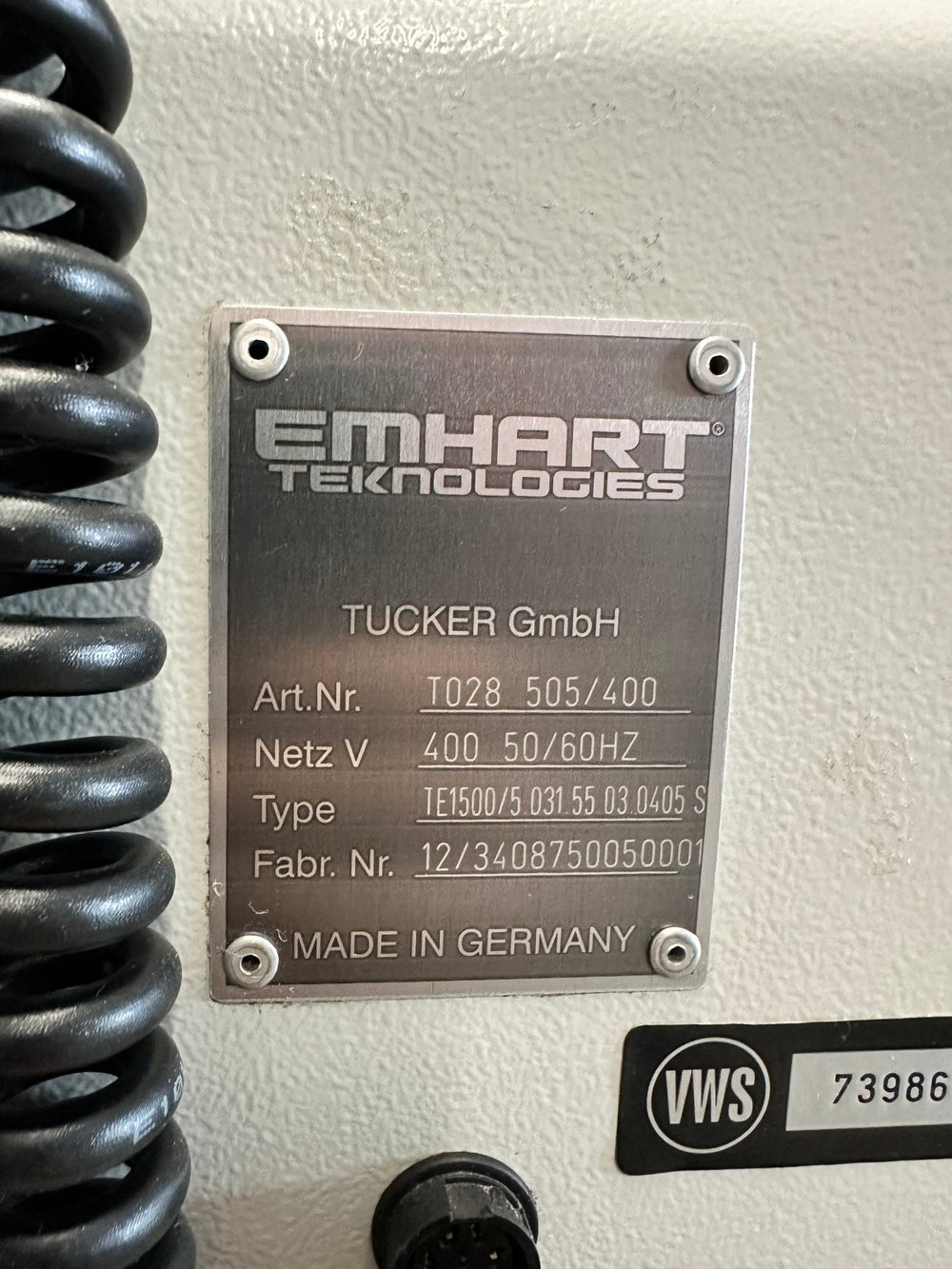 Stanley / Emhart Tucker TE1500 with TF21 - KLEMA Maschinenhandel